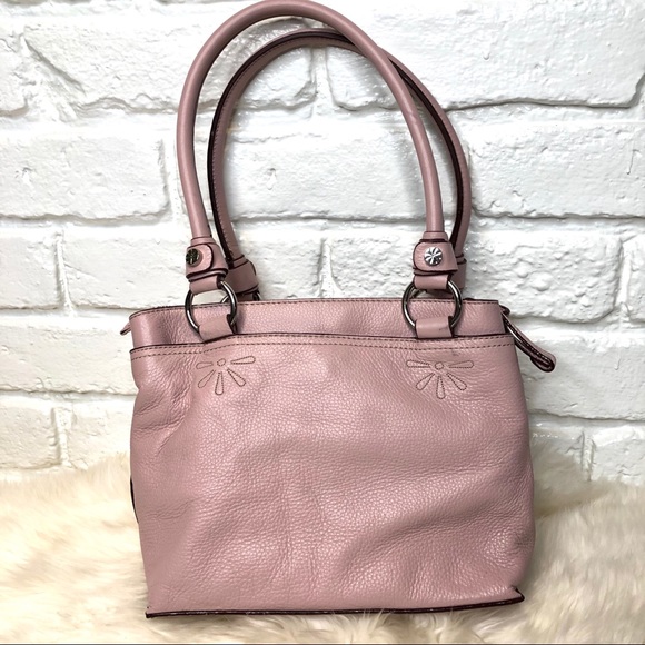 Isaac Mizrahi | Bags | Isaac Mizrahi Pink Pebble Leather Handbag | Poshmark